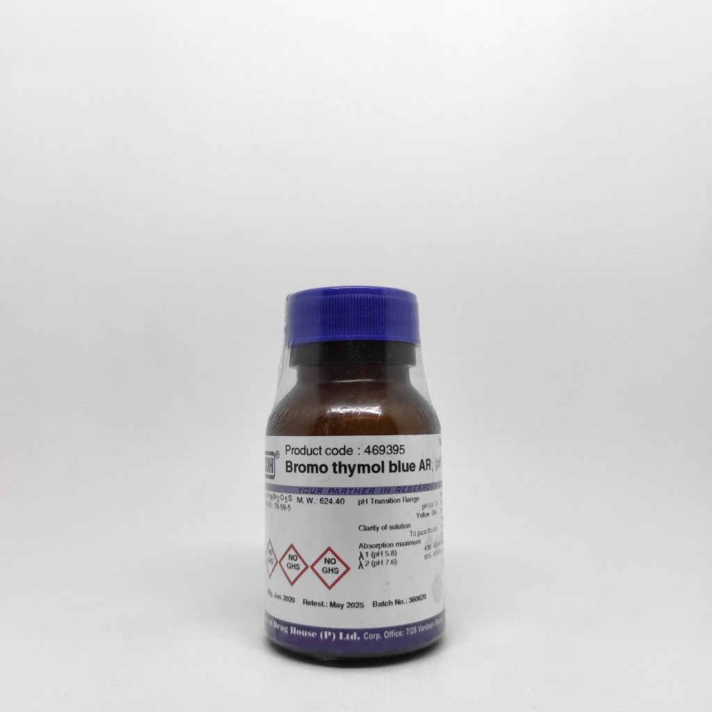 Bromo Thymol Blue AR (pH Indicator) – 25 Gram CDH – PT DELTA PRIMALAB ...