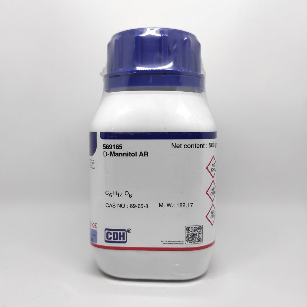 D-Mannitol AR – 500 Gram CDH – PT DELTA PRIMALAB SAINTIFIK