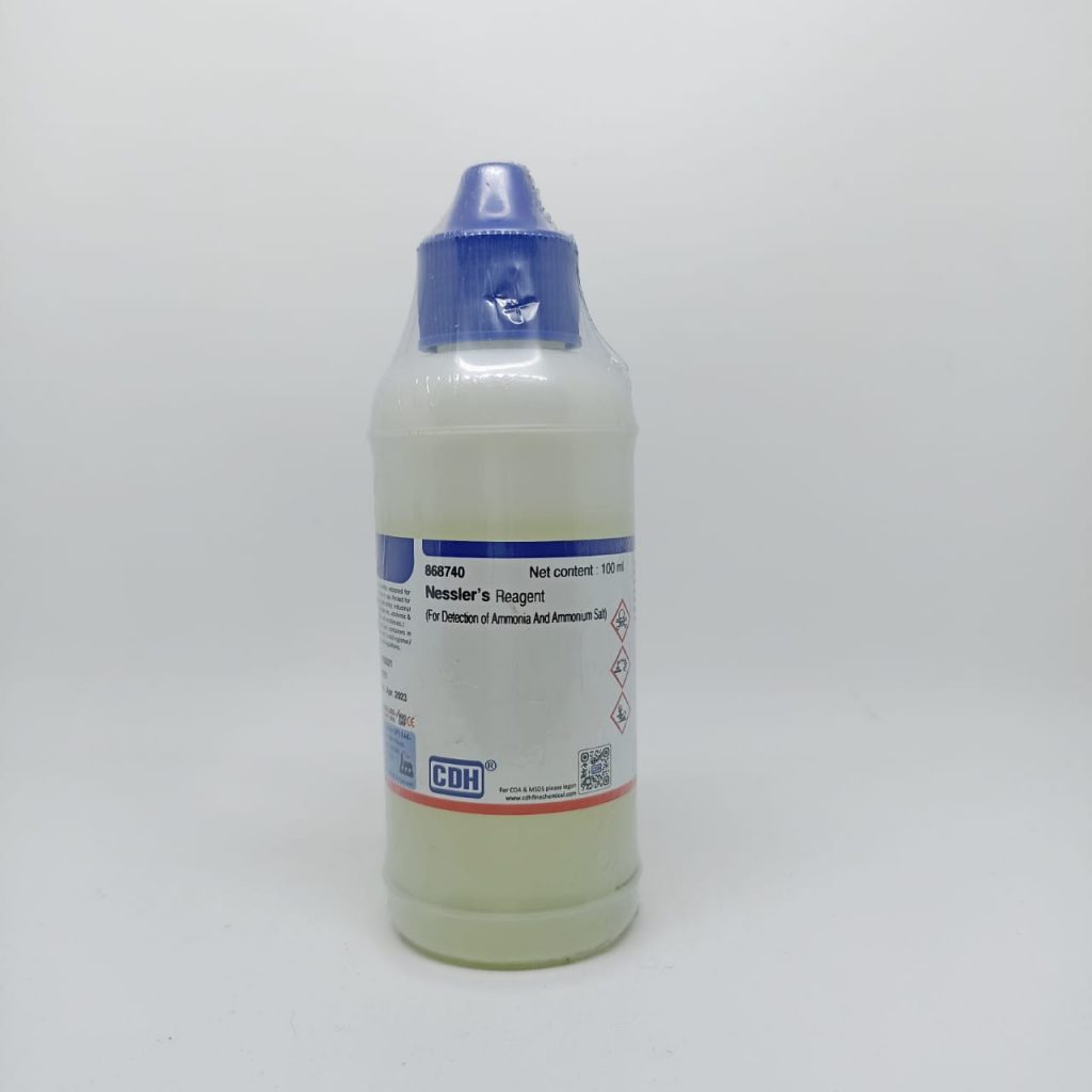 CDH Nessler’s Reagent 100 ML Indicator For detection of Ammonia and ...
