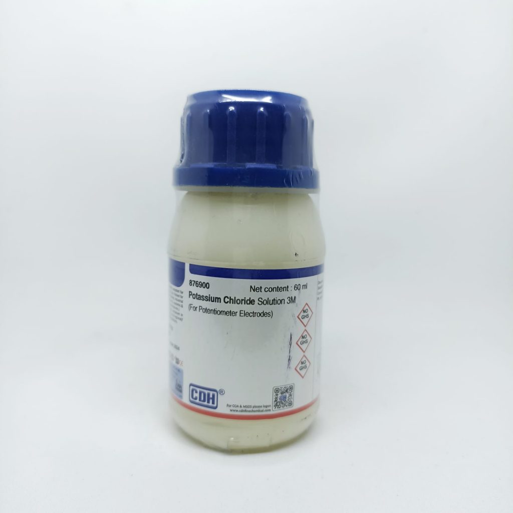 CDH Potassium Chloride Solution 3M 60 mL for Potentiometer Electrodes ...